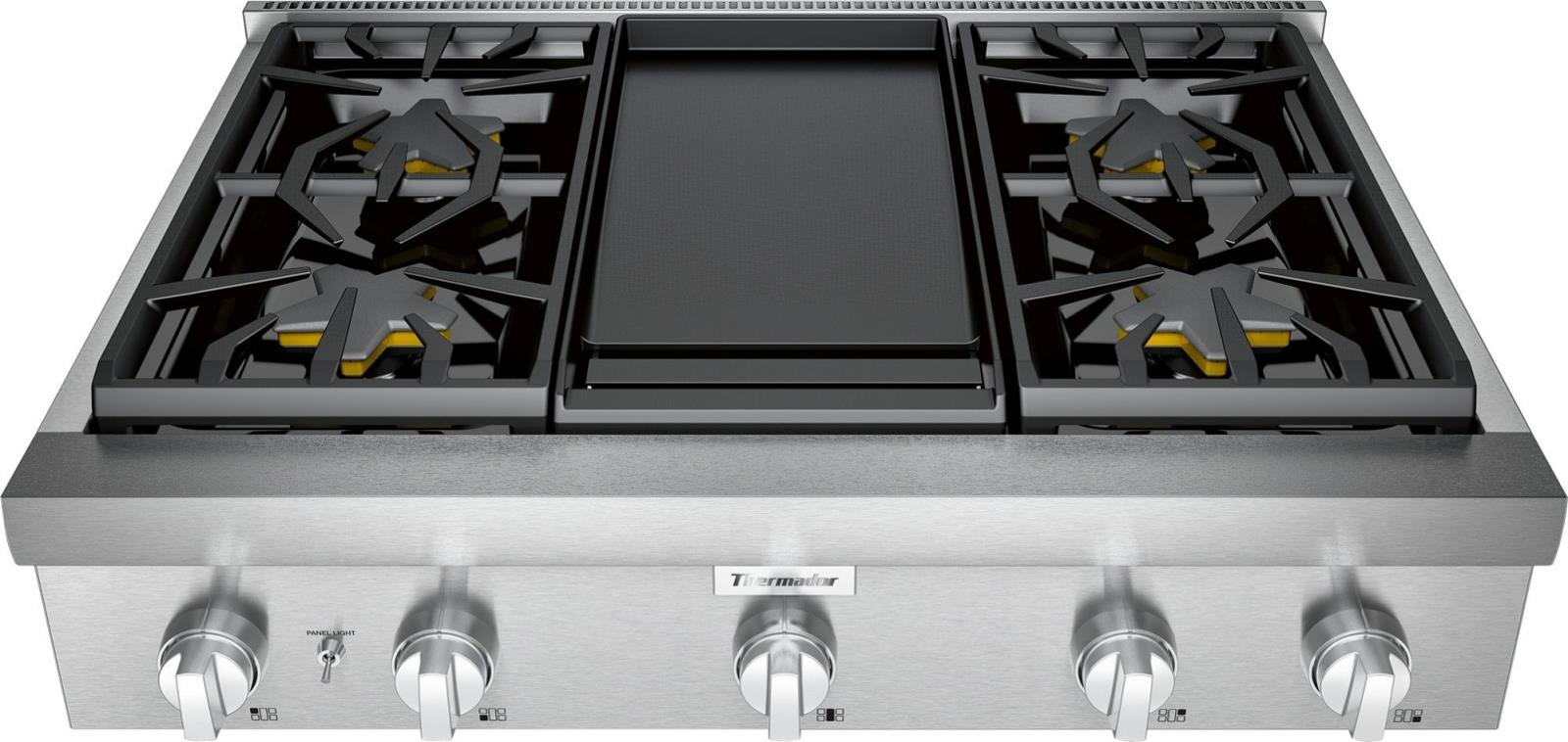 Thermador Professional Series PCG364WD 36" Rangetop 4 Star® Burner Ful ...