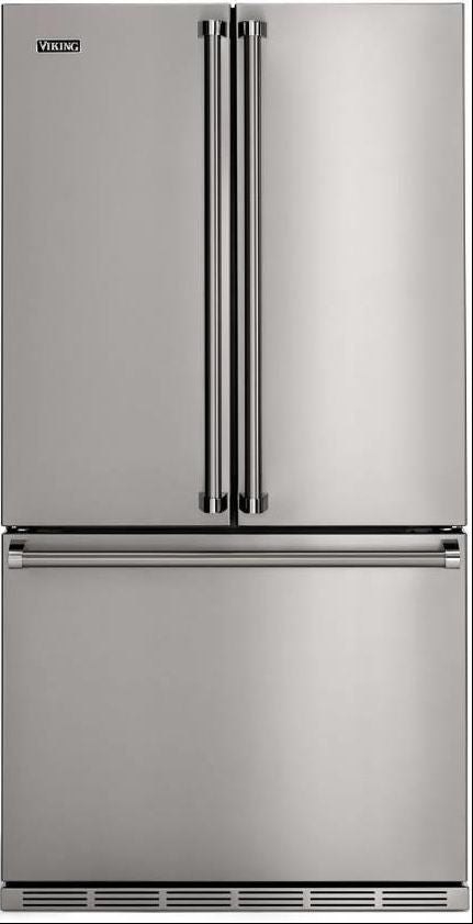 Viking 3 Series RVFFR336SS 36" Counter Depth French Door Refrigerator ...